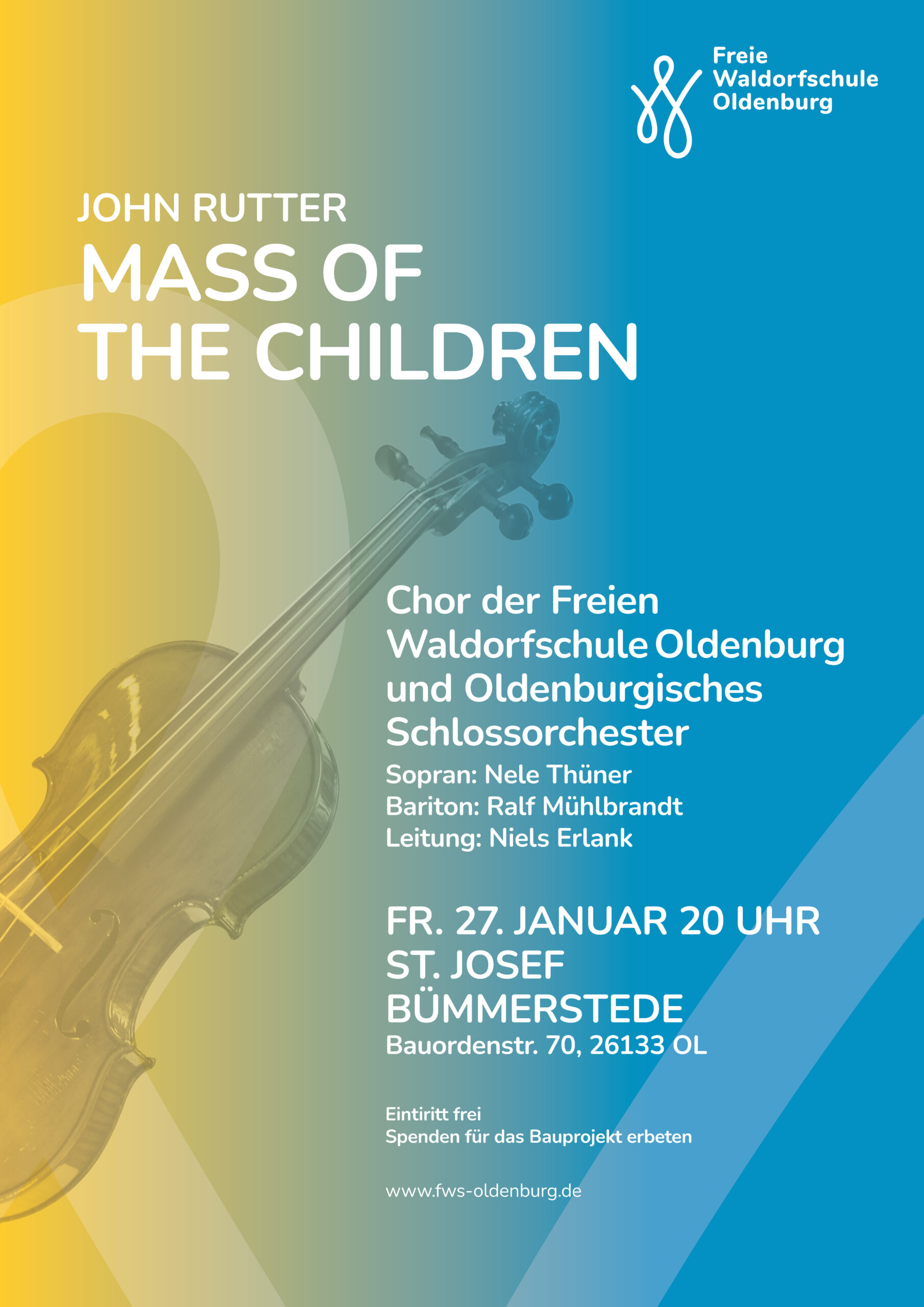 Chorkonzert „Mass of the Children“ am 27. Januar 2023, 20 Uhr – Freie ...